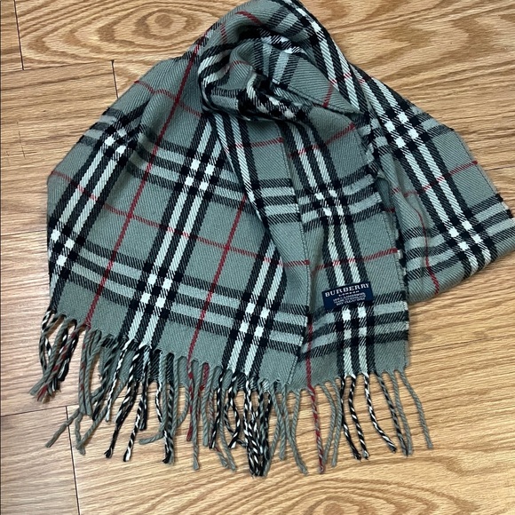 Burberry | Accessories | Burberry Green And Red Checkered Scarf | Poshmark